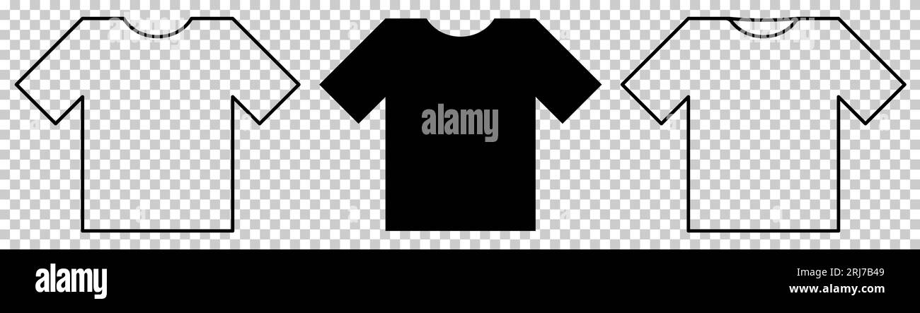 T-shirt icons. Vector illustration isolated on transparent background ...