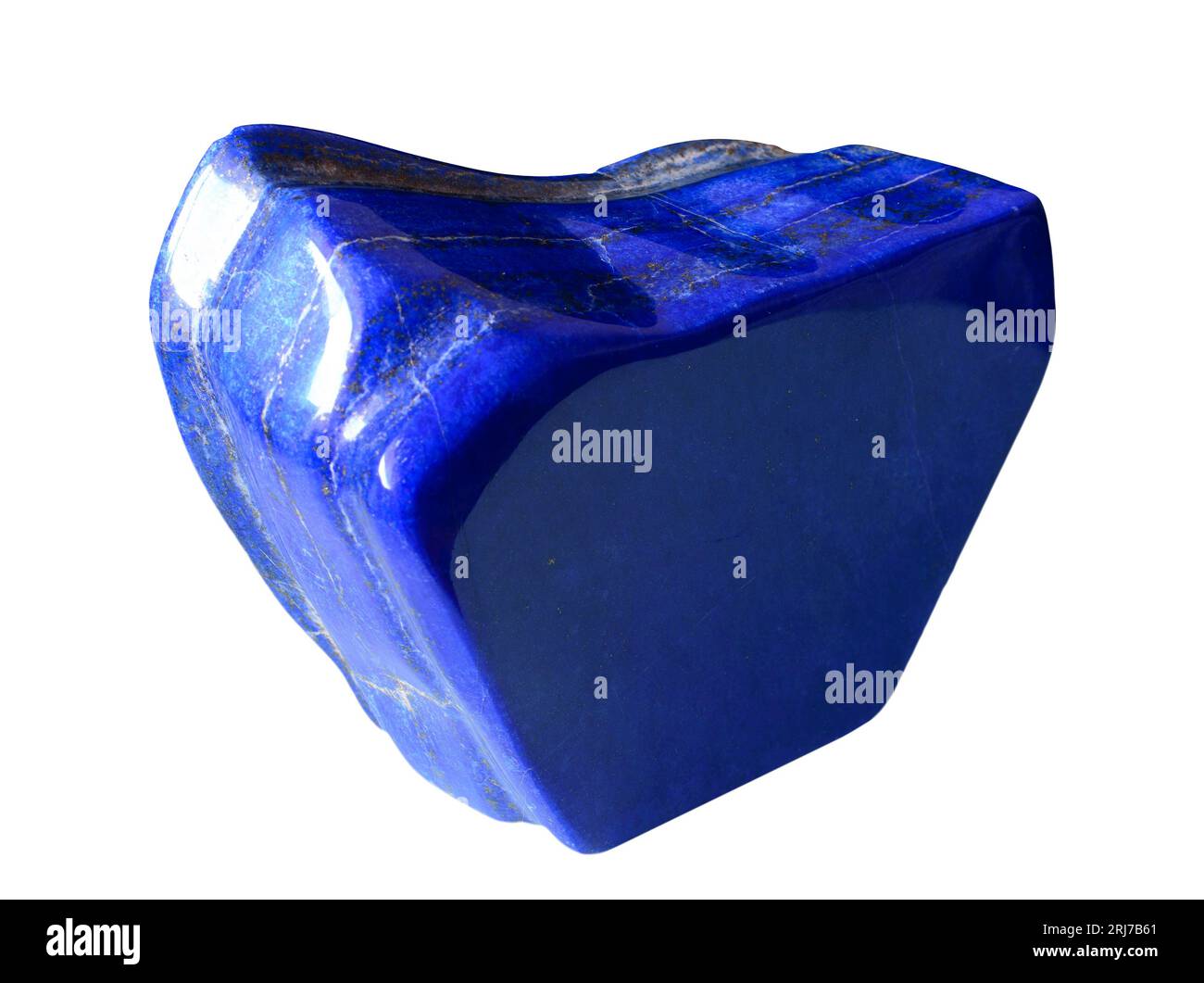 decorative polished blue mineral gem stone Lapis Lazuli (lazurite ...