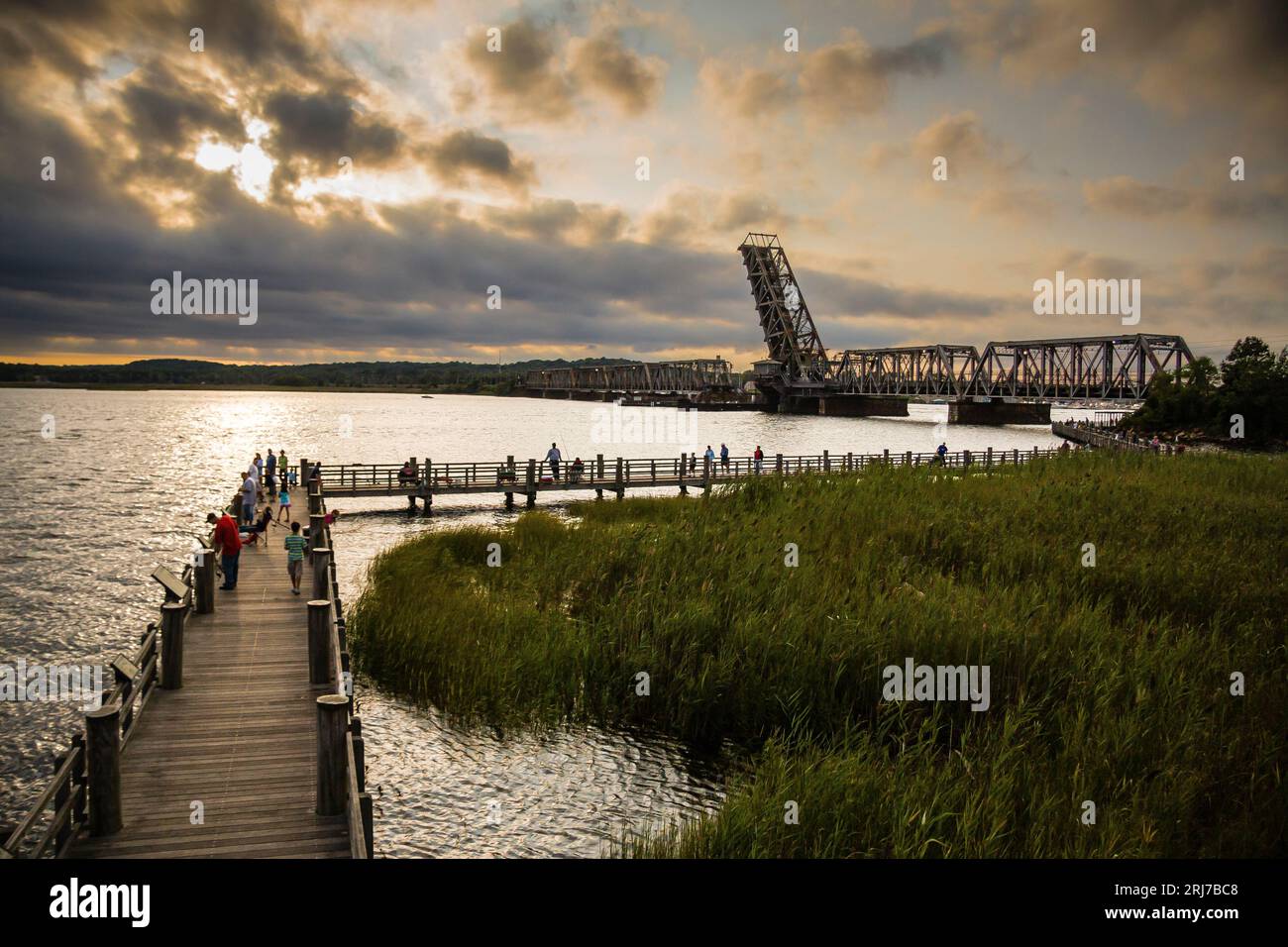 Amtrak Old Saybrook – Old Lyme Bridge Old Lyme, Connecticut, USA Stock ...