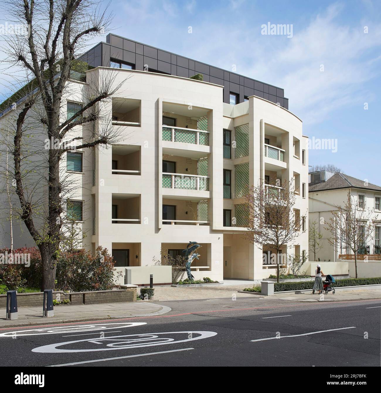 View across street to front entrance. Wellington Road, London, United ...