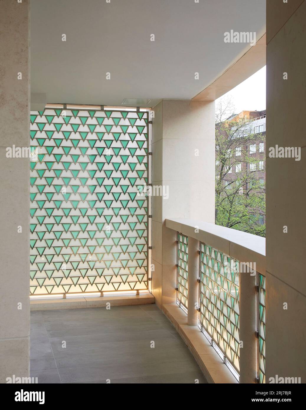 Decorative glazing and balcony. Wellington Road, London, United Kingdom ...