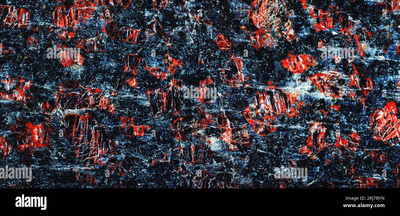the stone picture with red fishes (altered gemstone Stock Photo - Alamy