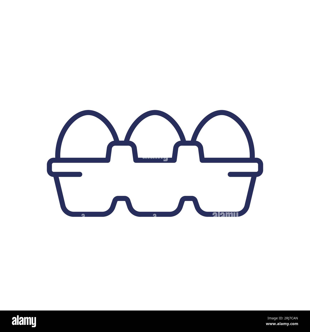 eggs in box line icon Stock Vector Image & Art - Alamy