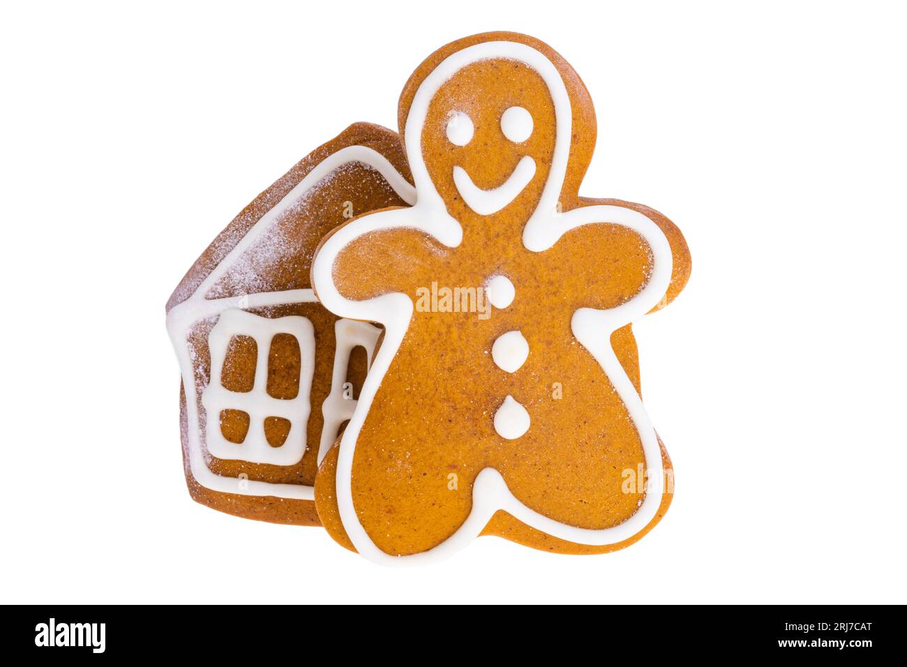 gingerbread isolated on white background Stock Photo - Alamy