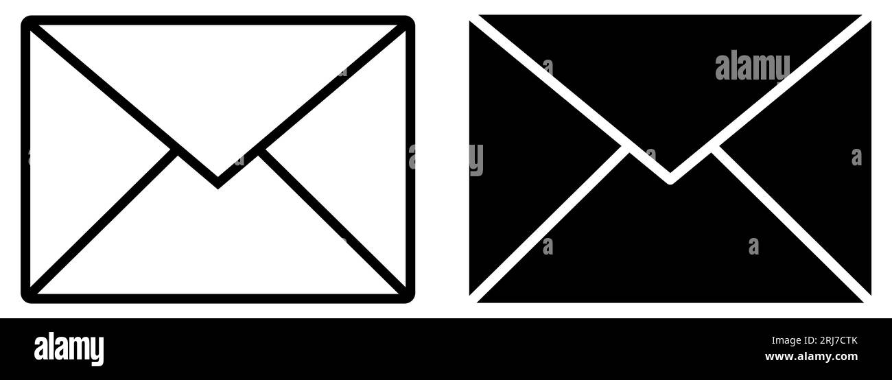 Envelope icons. Mail signs. Design can use for web and mobile app ...