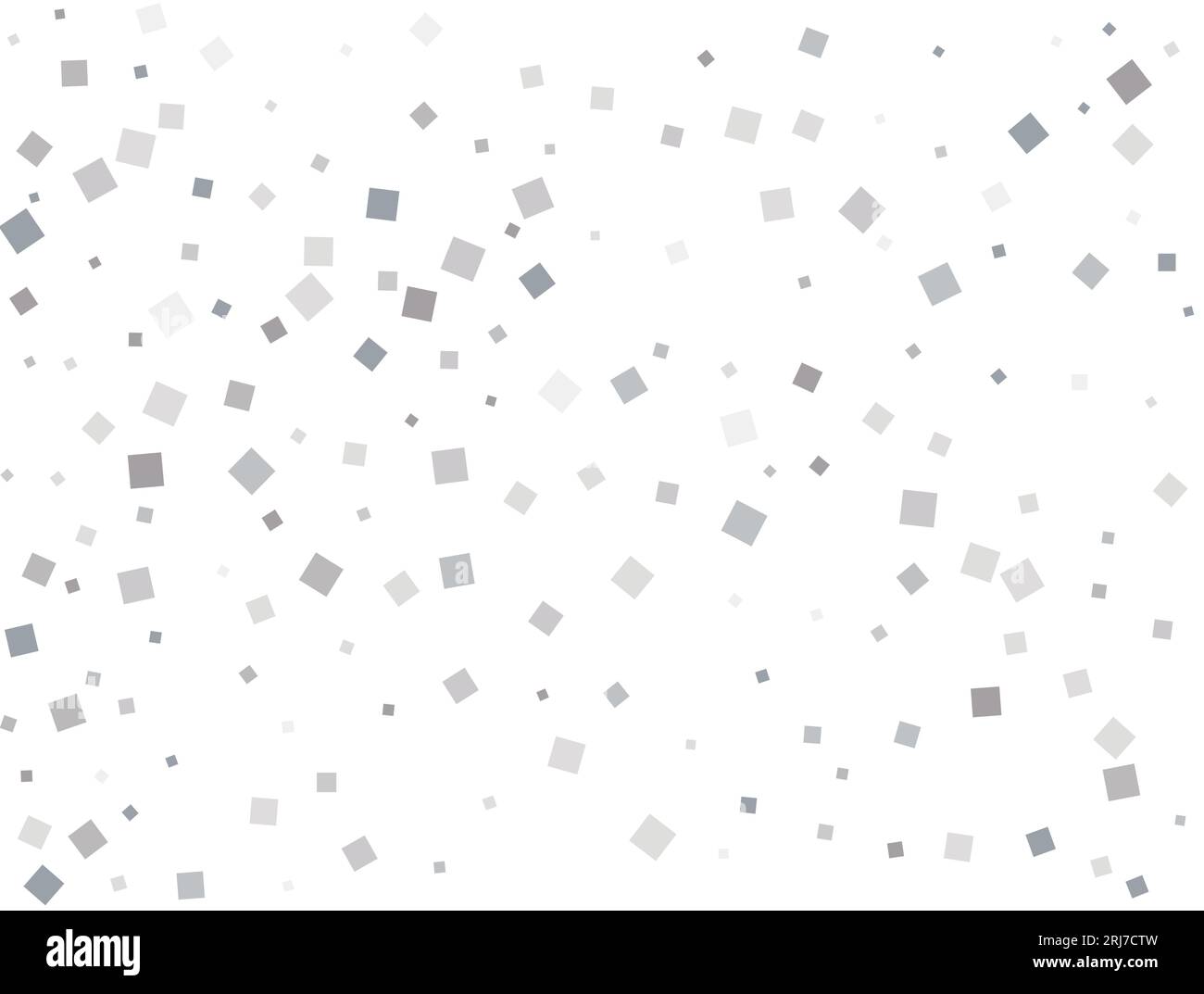 Magic silver square confetti. Vector illustration Stock Vector Image ...