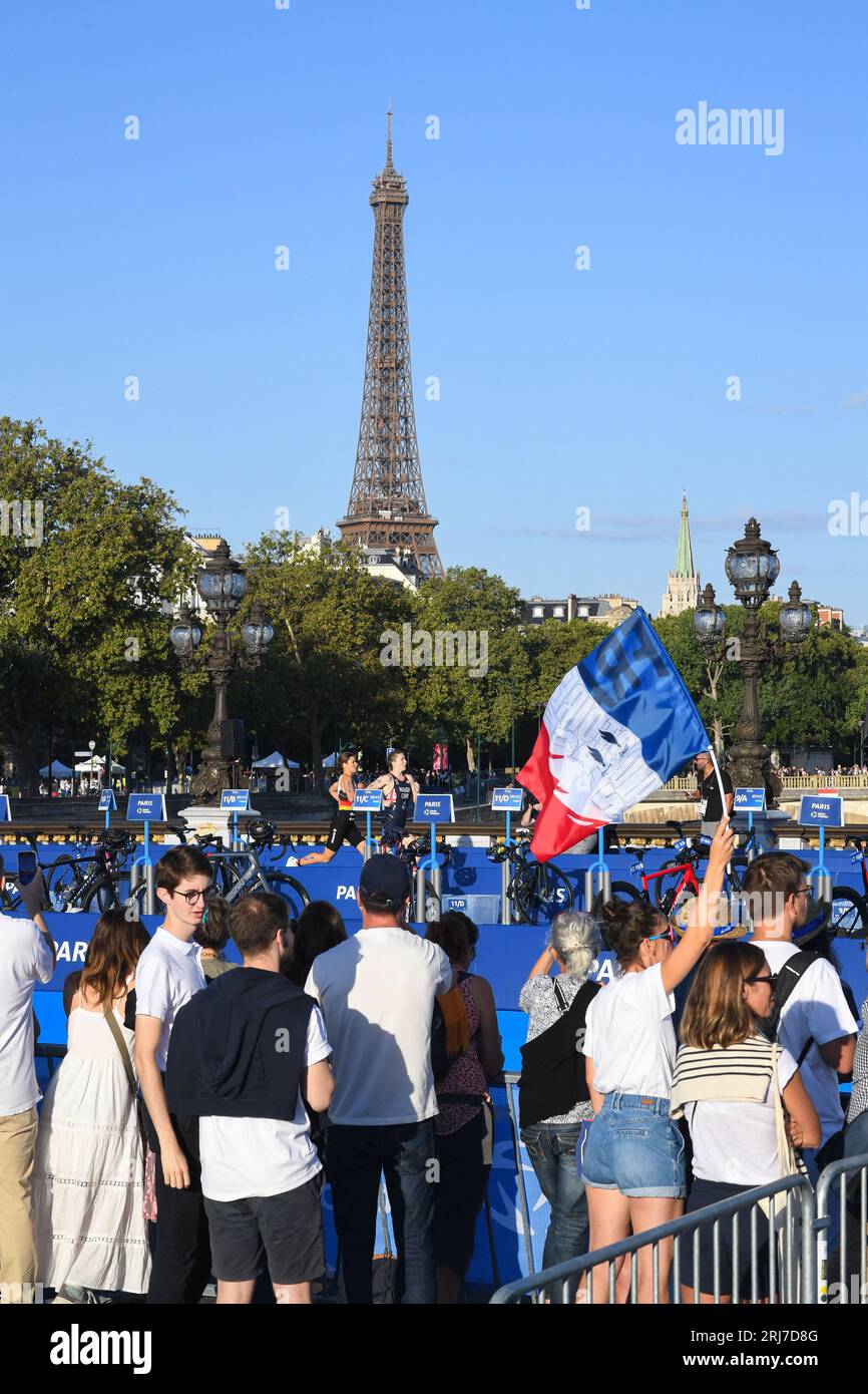 Paris, France. 20th Aug, 2023. during the mixed relay of the test event ...