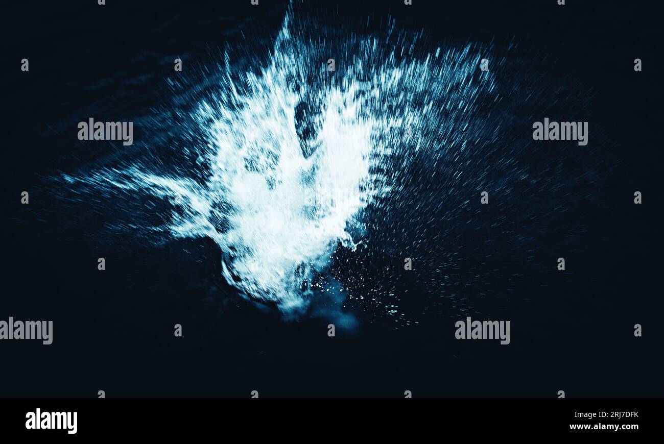 splashing cold fresh water, light-shadow Stock Photo - Alamy