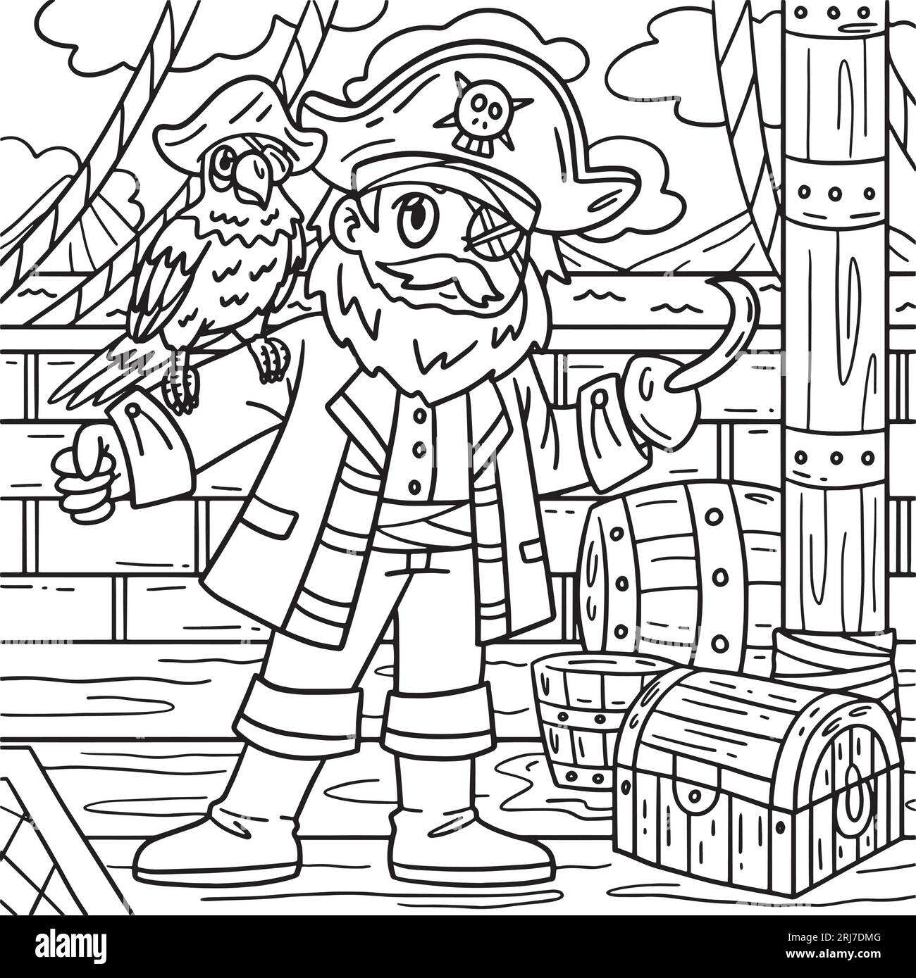 Coloriage Pirate