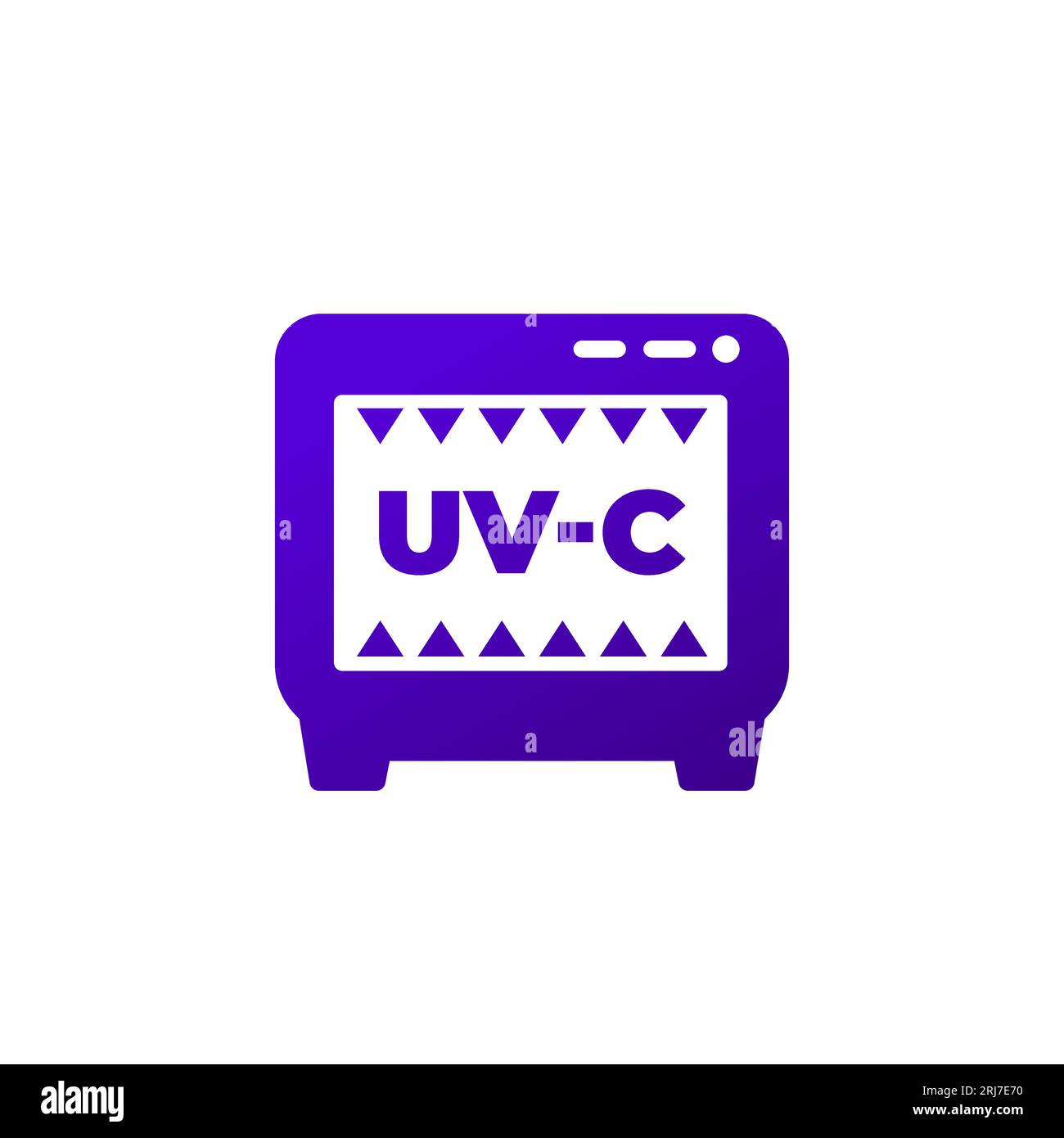 UV-C disinfector icon on white, vector Stock Vector Image & Art - Alamy