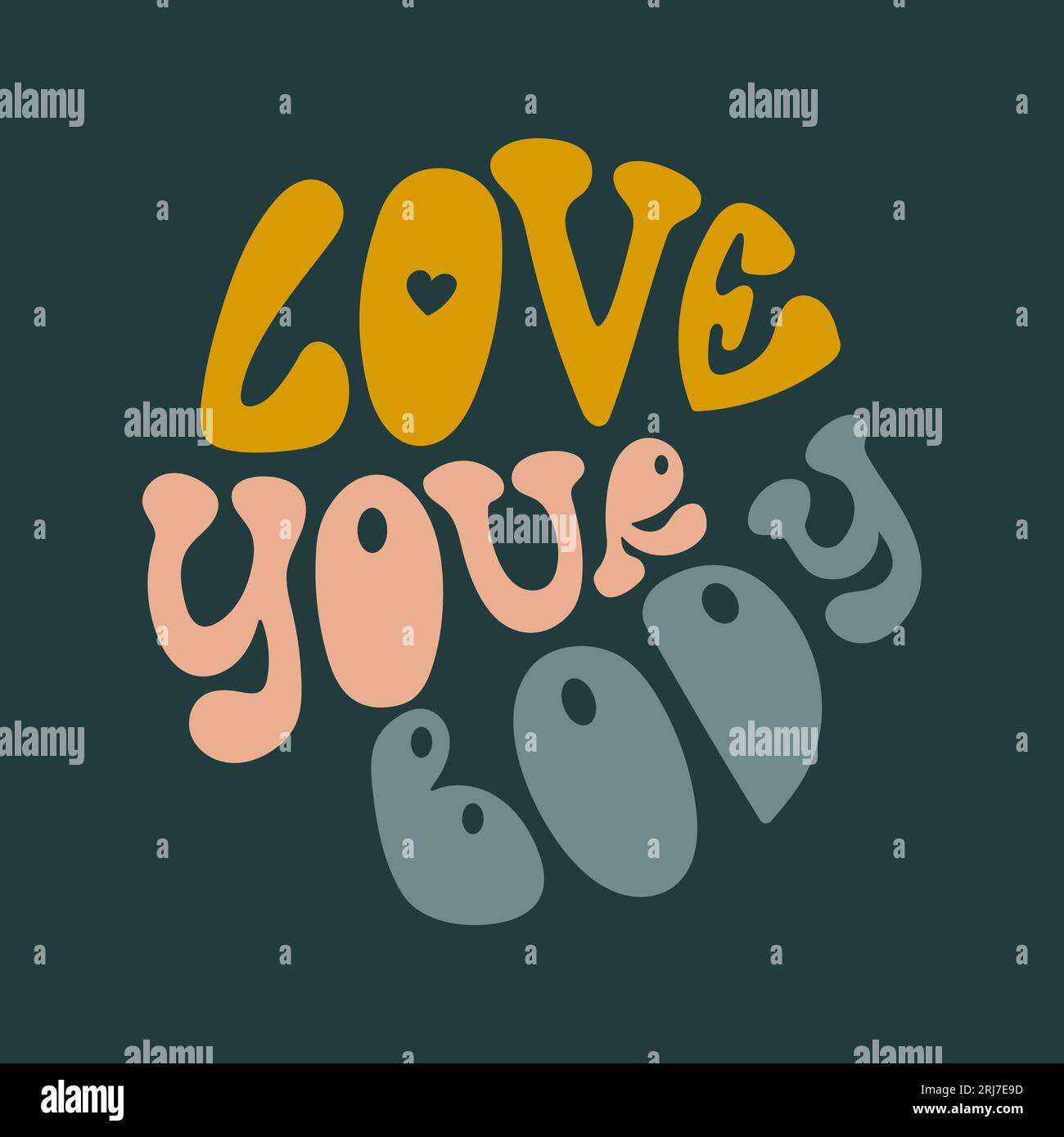 Love Your Body Handwriting Lettering Stock Vector Image And Art Alamy 5249