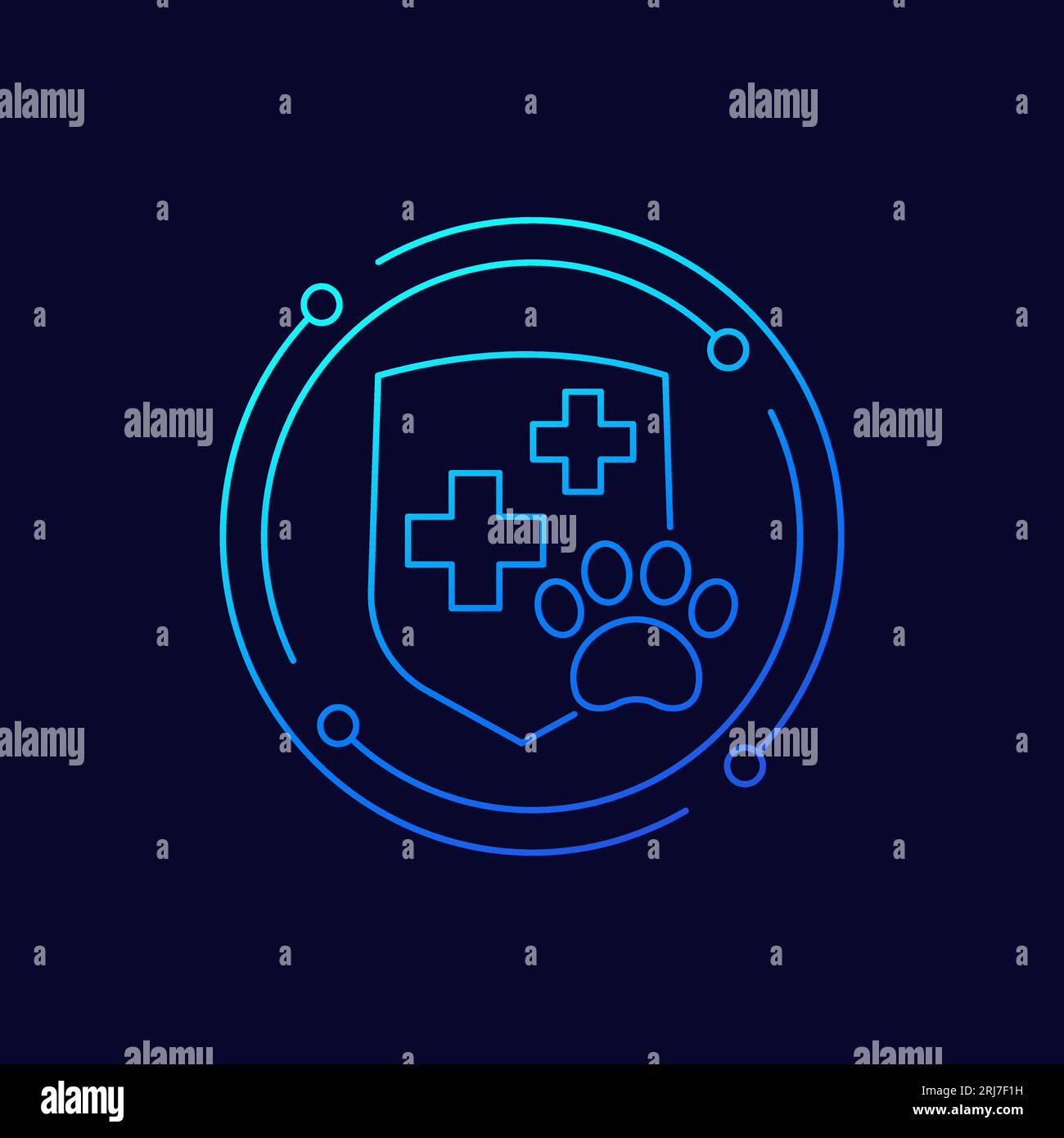 Pet insurance icon, linear design Stock Vector Image & Art - Alamy