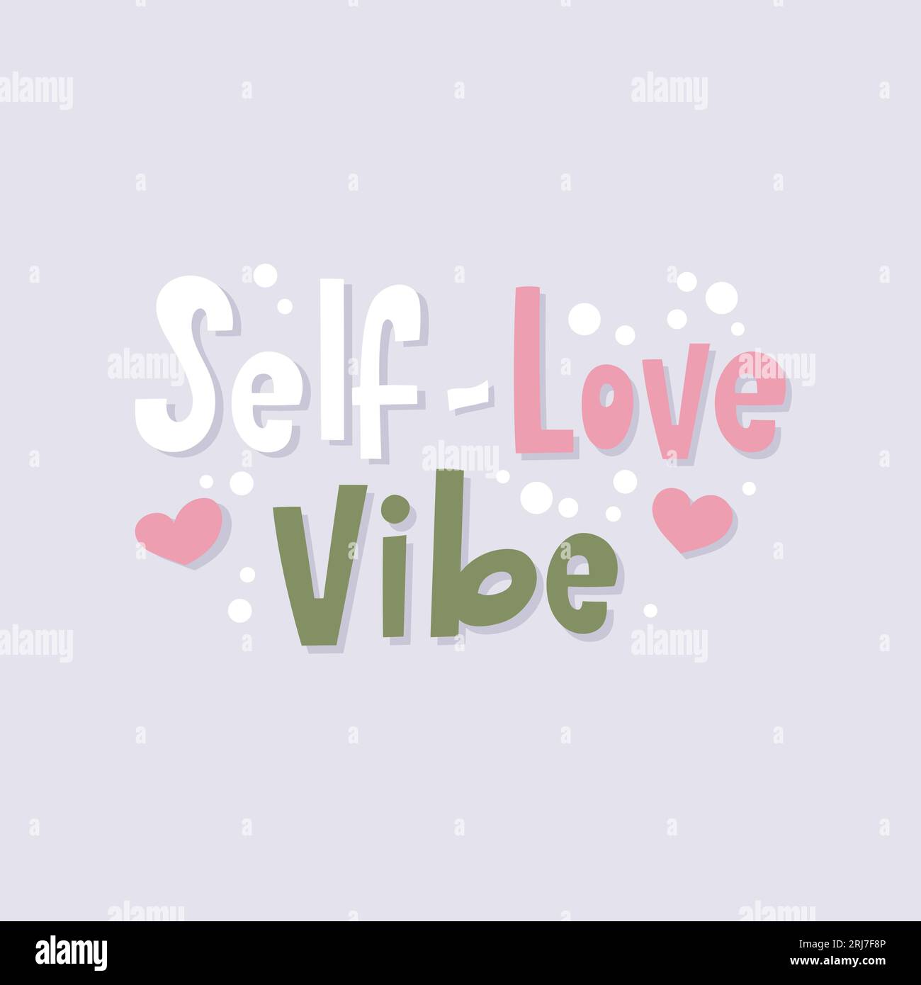 Self love vibe handwriting lettering design Stock Vector Image & Art ...