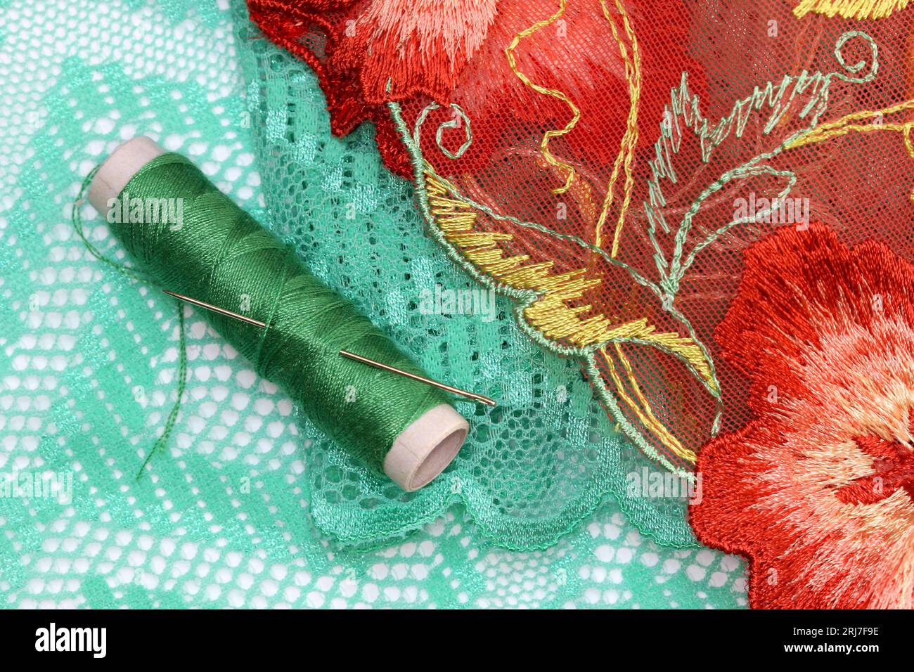 Fabric spool hi-res stock photography and images - Alamy