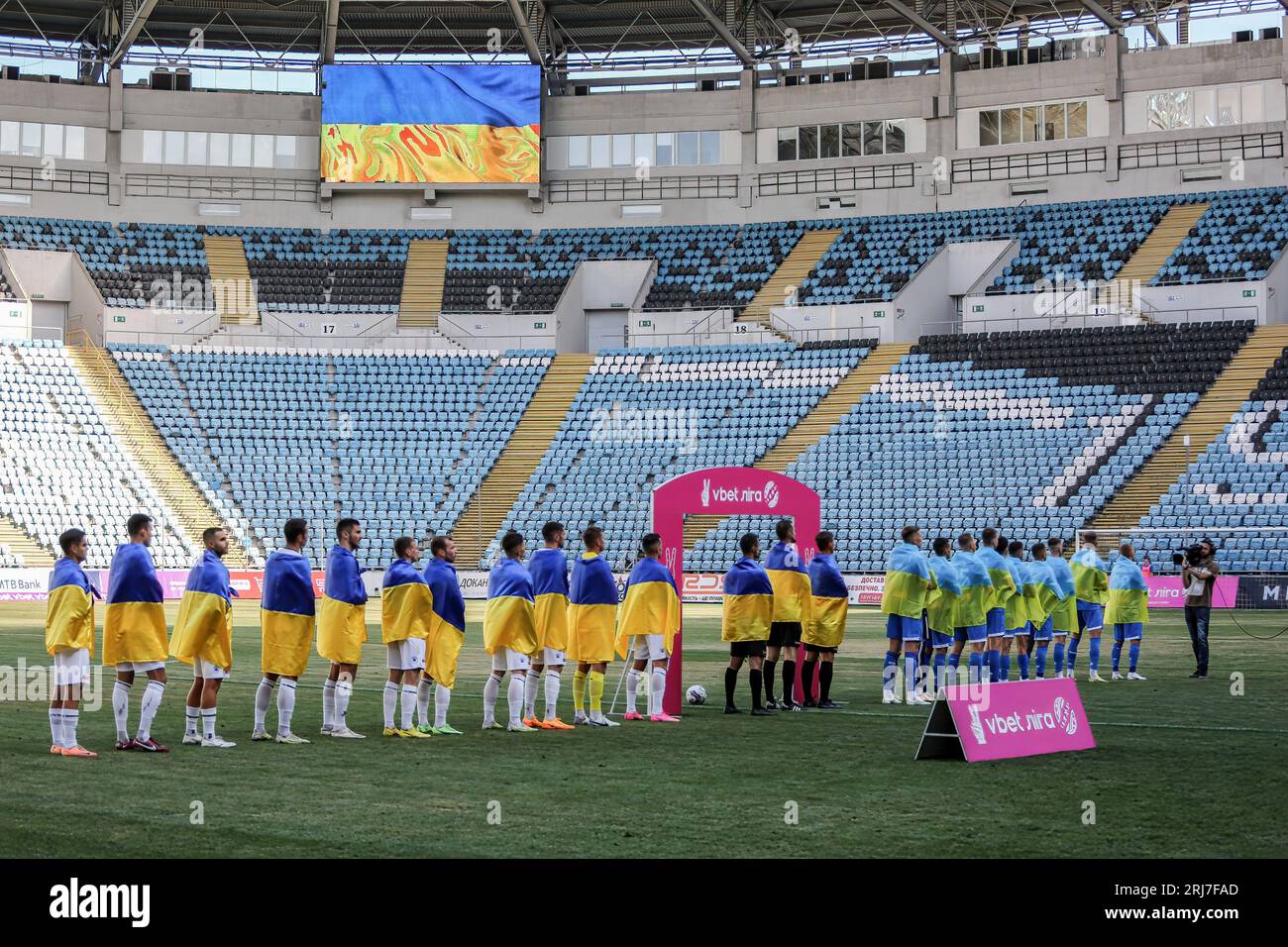 Ukraine national team flags hi-res stock photography and images - Alamy
