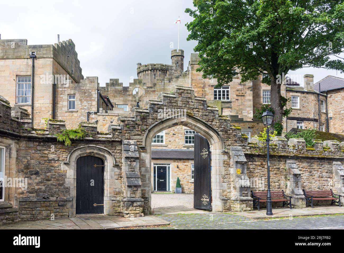 18th century Stanhope Castle, Market Place, Stanhope, County Durham ...