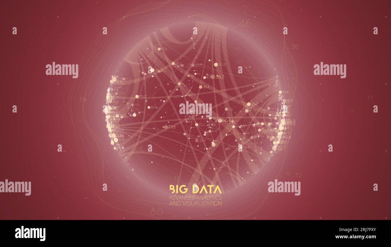 Big data visualization. Futuristic infographic. Information aesthetic design. Visual data ...