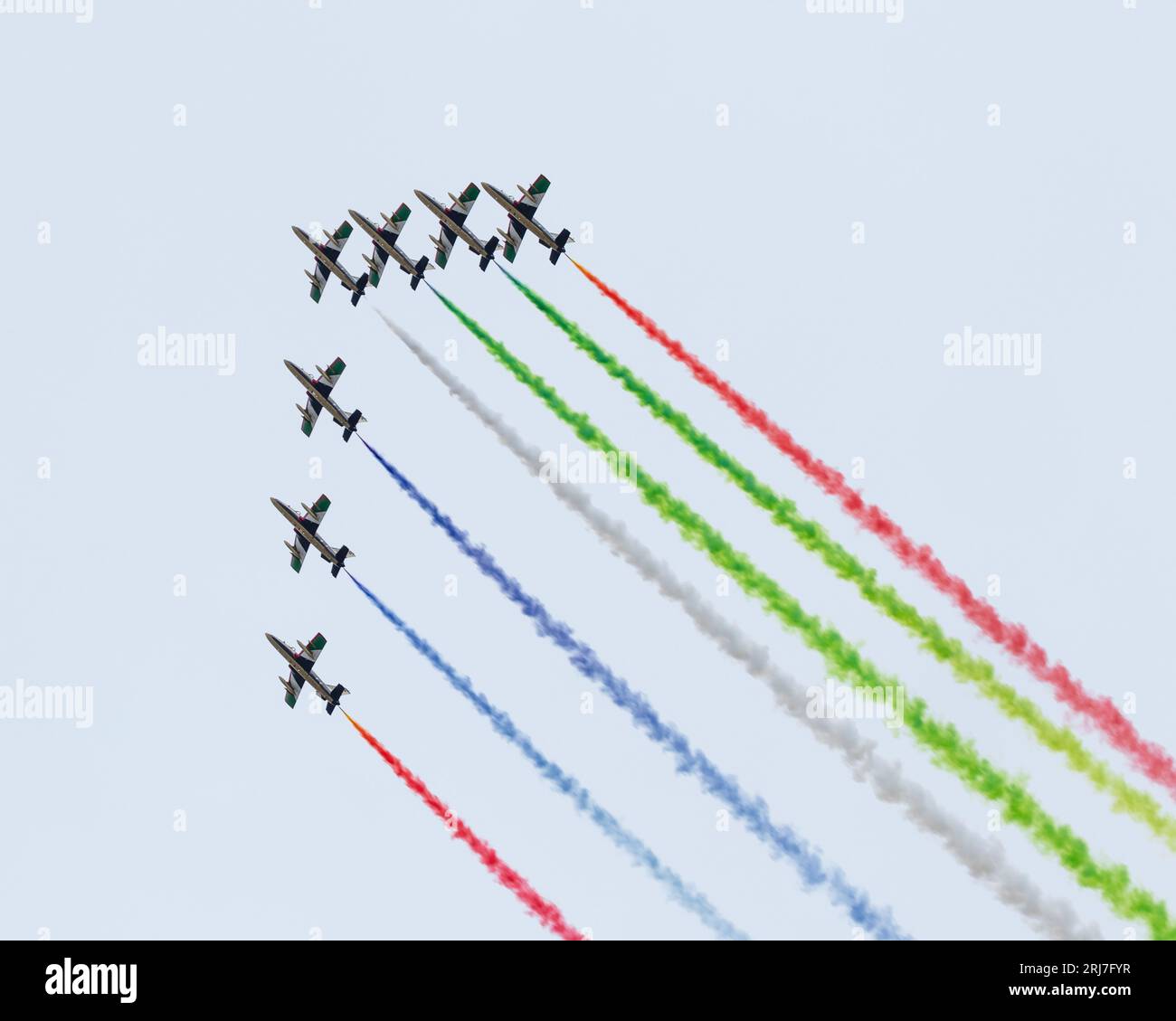 The United Arab Emirates aerobatic display team at RIAT 2023 Stock ...