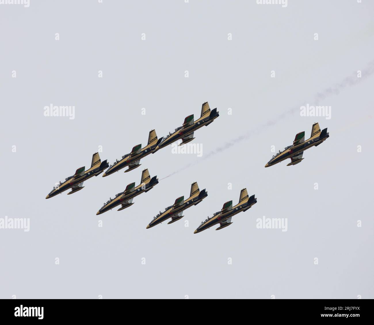 The United Arab Emirates aerobatic display team at RIAT 2023 Stock ...
