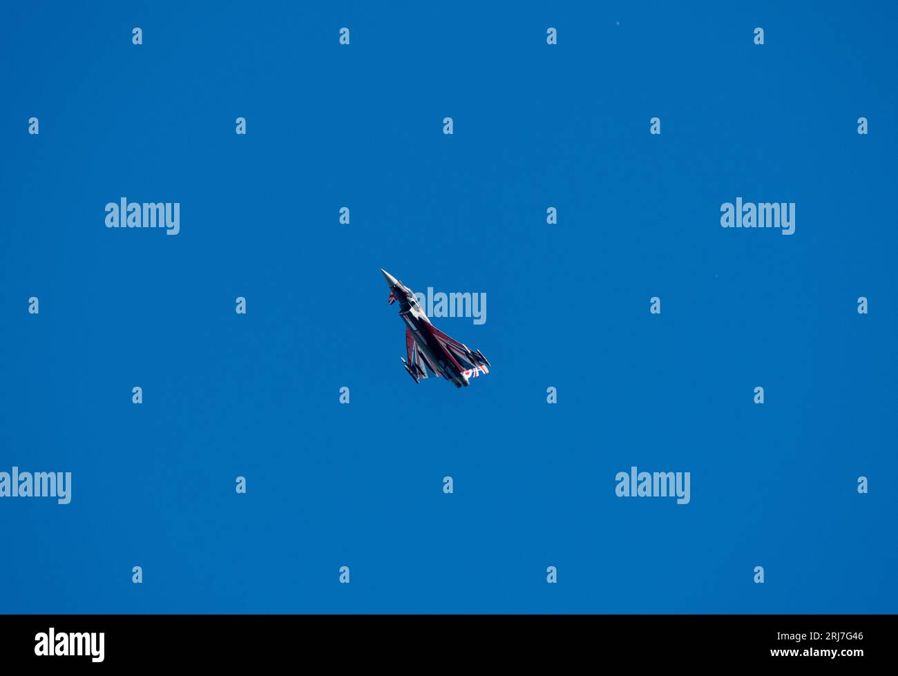 Royal Air Force Eurofighter Typhoon Blackjack ZJ914 during a mini ...