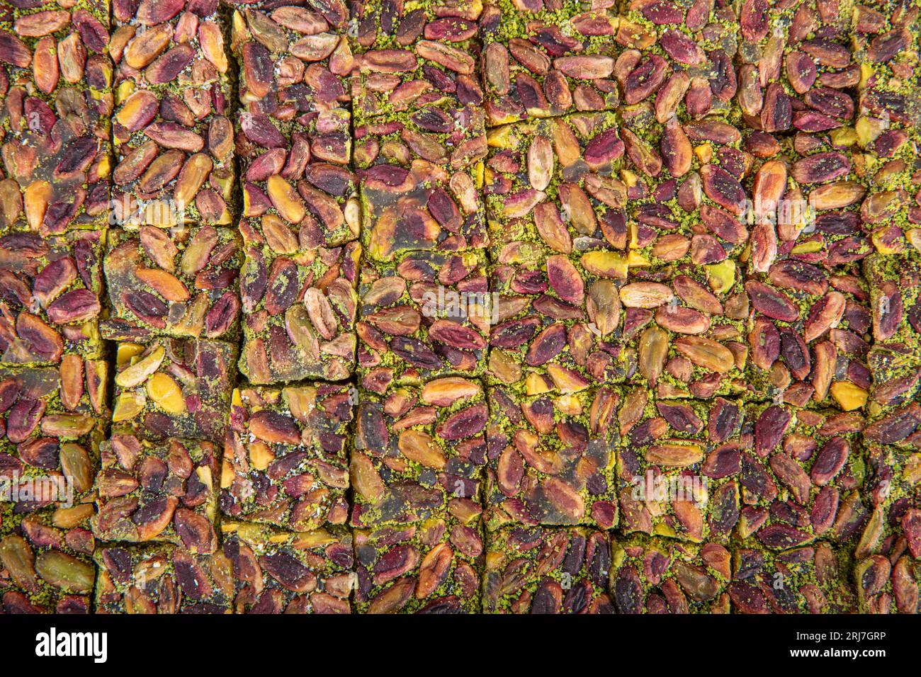 Delicious Turkish Delight with pistachios. Assortment of Turkish ...