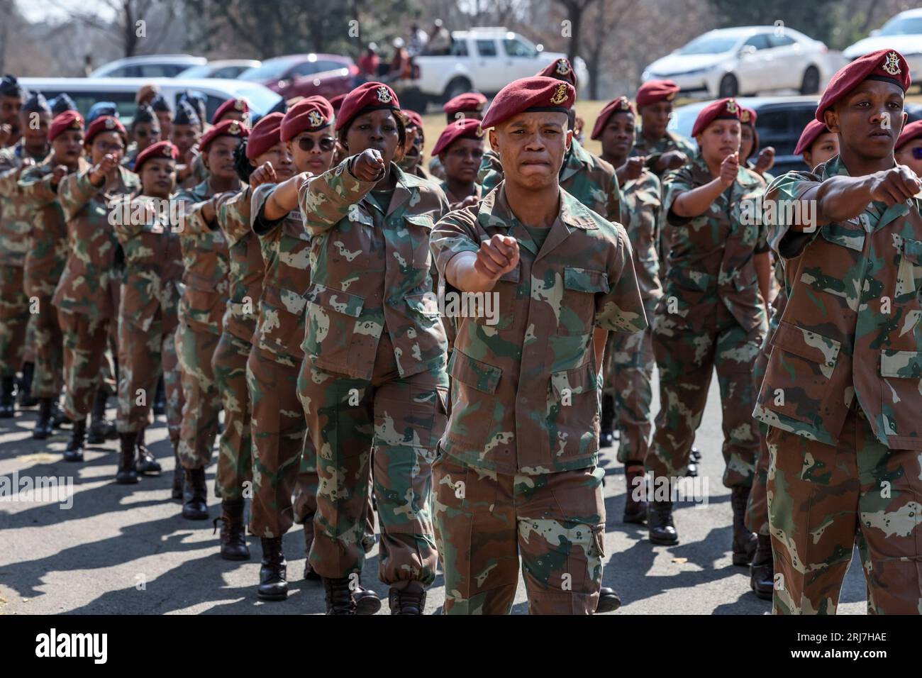 Johannesburg, South Africa. 21st Aug, 2023. Members of the South ...