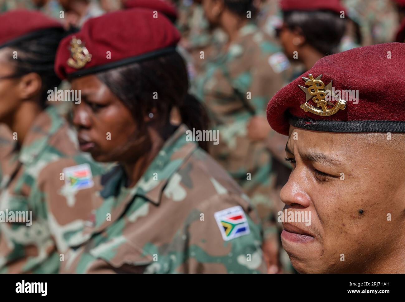 Johannesburg, South Africa. 21st Aug, 2023. Members of the South ...