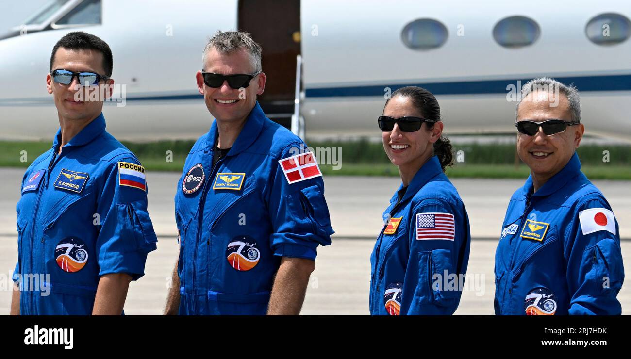To illustrate the International focus on the SpaceX NASA Crew 7 mission ...