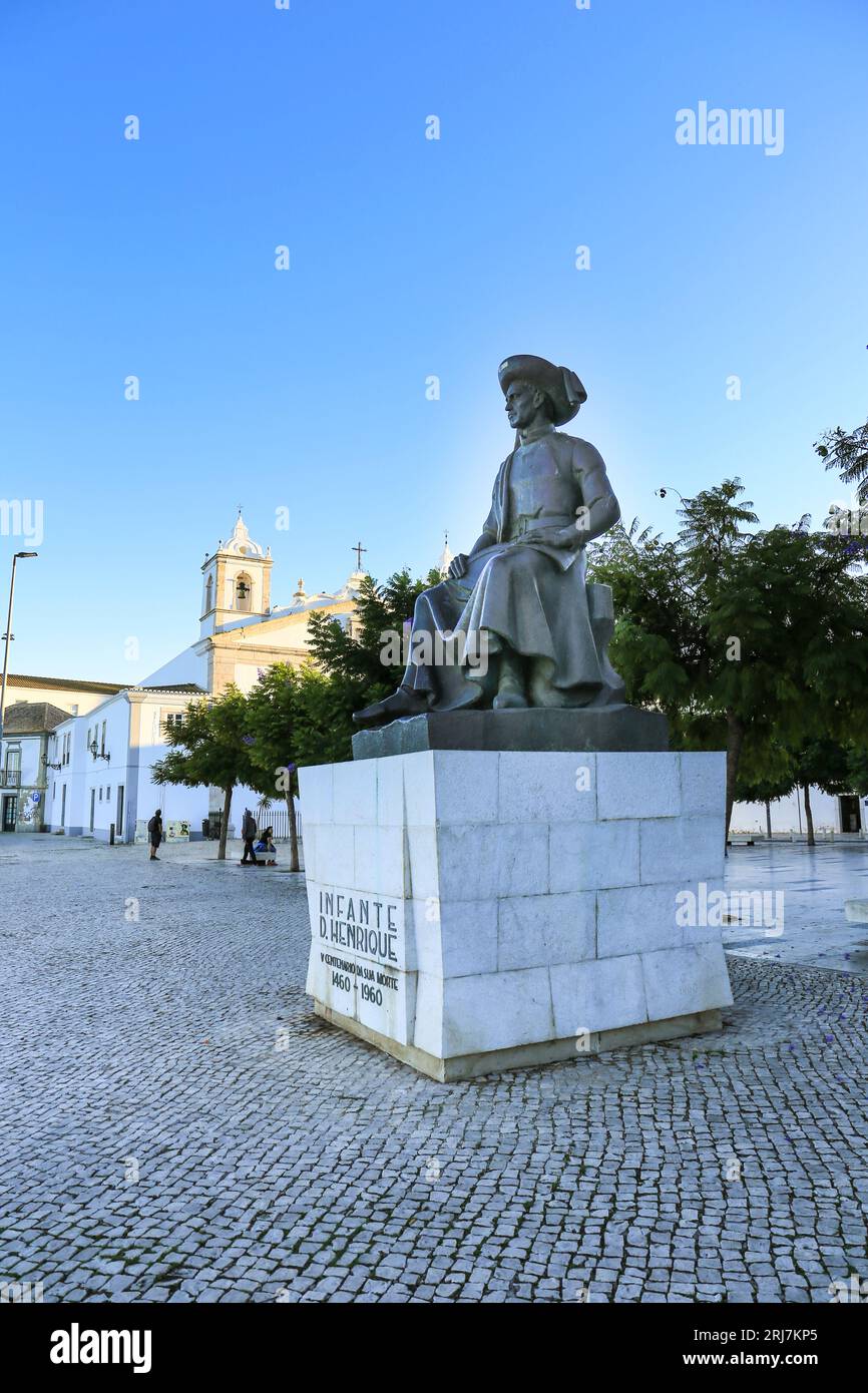 Lagos, Portugal- October 20, 2022: Statue of Infante Dom Henrique in ...