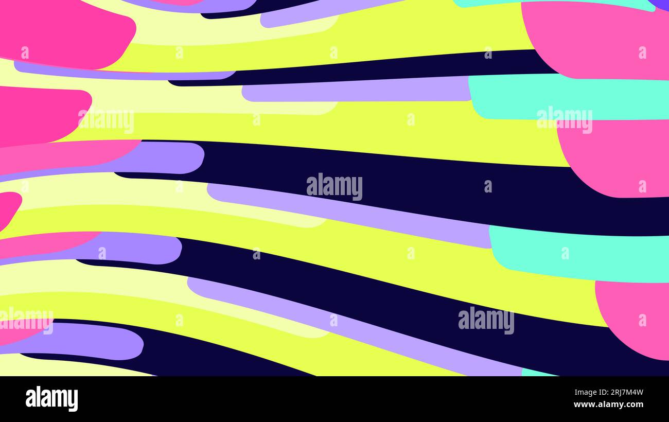 Simple background of minimalistic magical multicolored curved concave ...