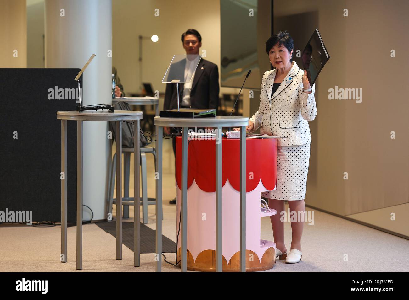 Helsinki, Uusimaa, Finland. 21st Aug, 2023. Governor of Tokyo Yuriko ...