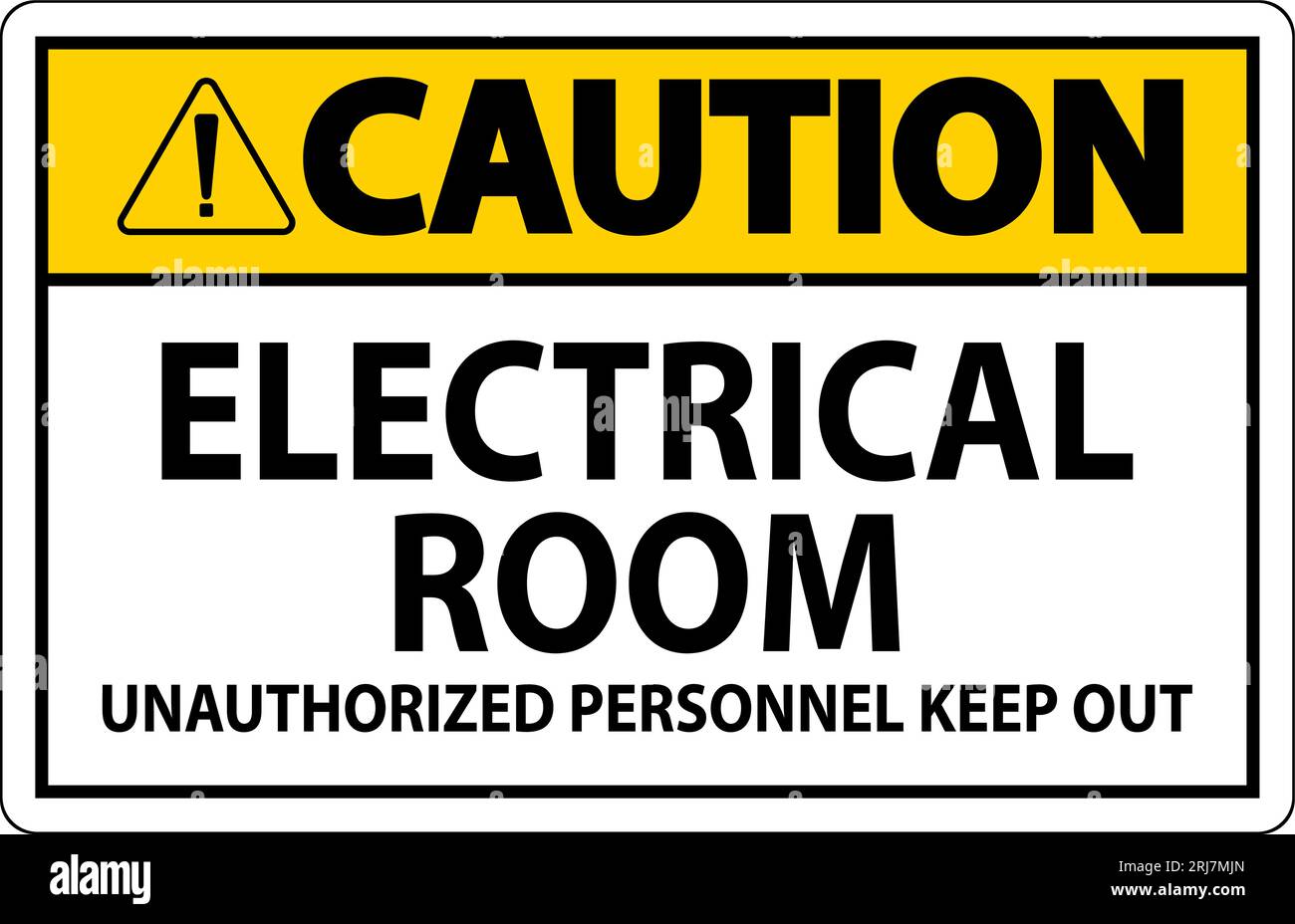 Caution Sign Electrical Room - Unauthorized Personnel Keep Out Stock ...