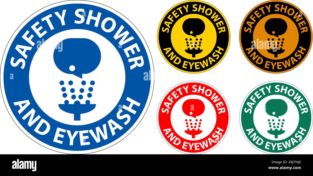 Emergency shower and eyewash station hi-res stock photography and ...