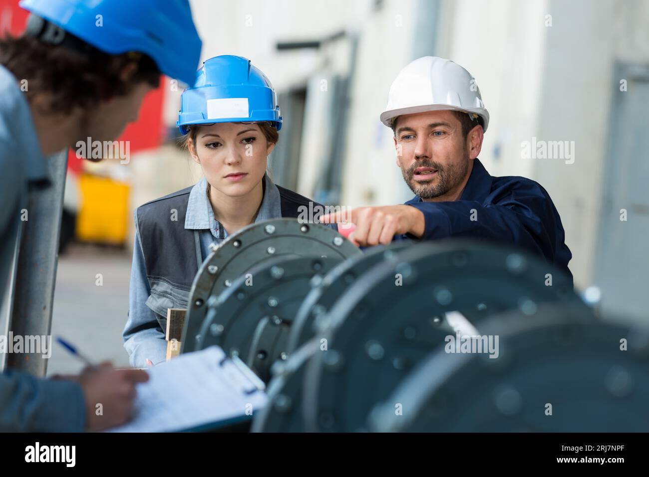 Engineers at drill hi-res stock photography and images - Alamy