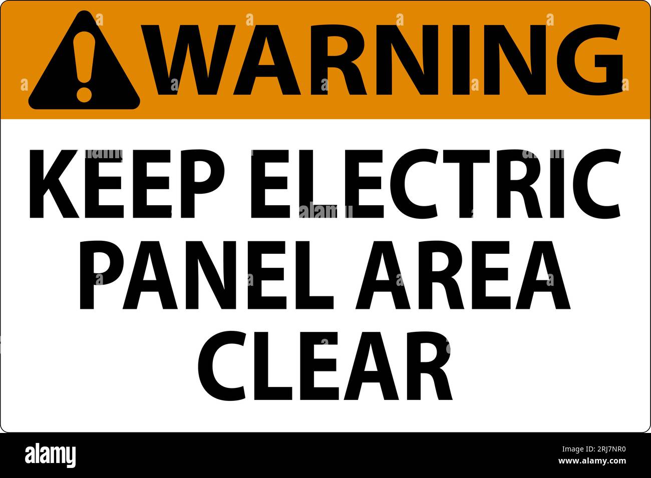 Keep this area clear Stock Vector Images - Alamy