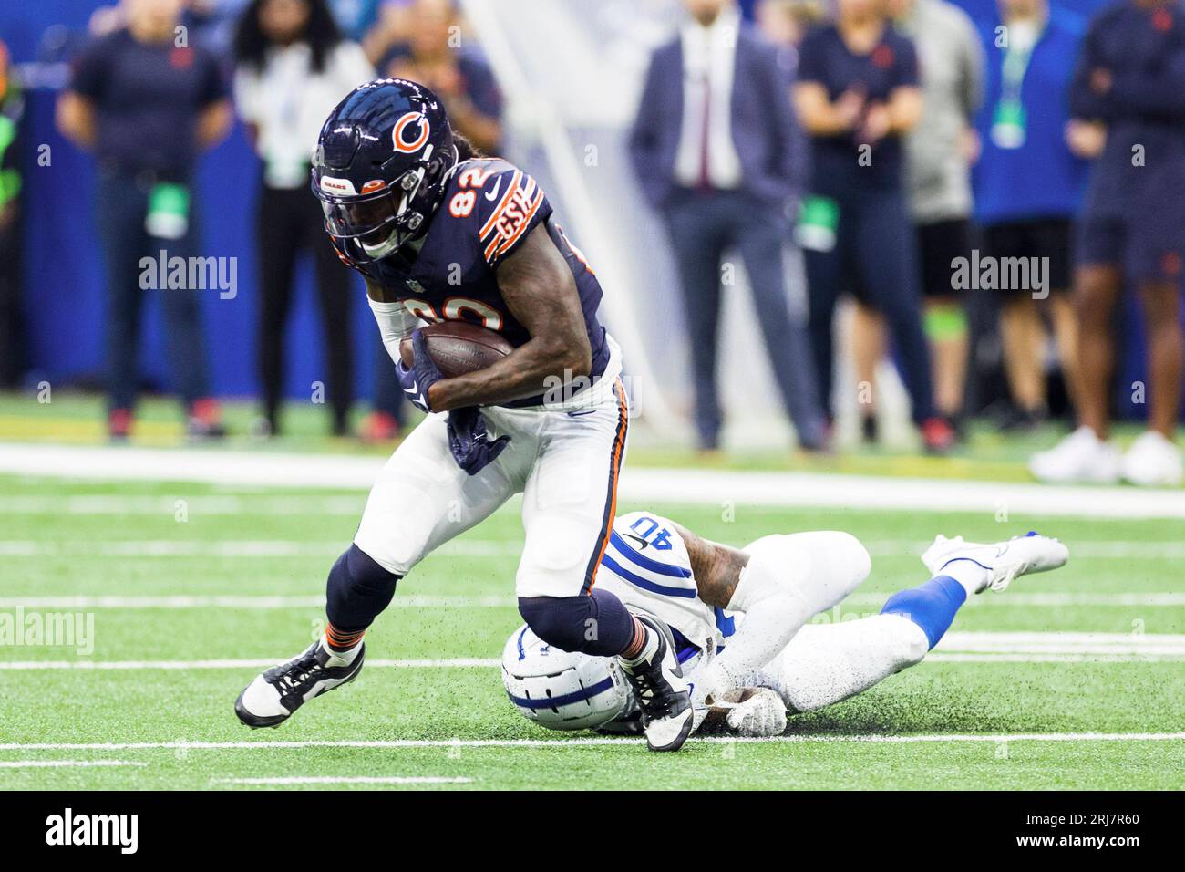 August 19, 2023: Chicago Bears wide receiver Daurice Fountain (82 ...