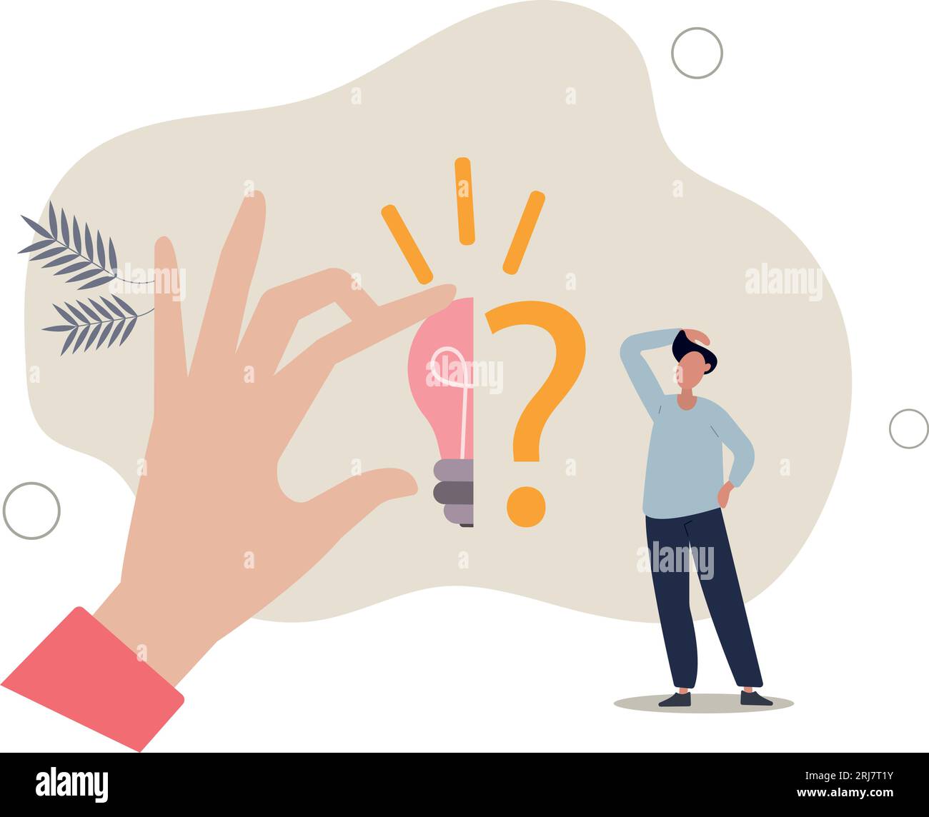 Business problem, idea, decision making and solution, job and career ...