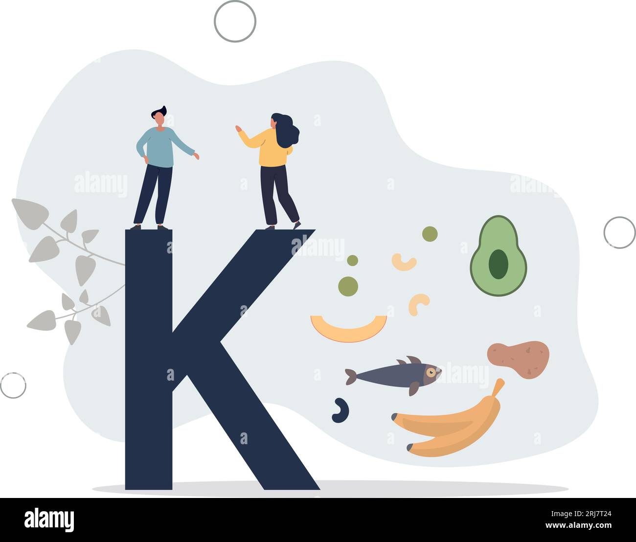 Potassium in food as natural mineral source for health.Healthy eating ...