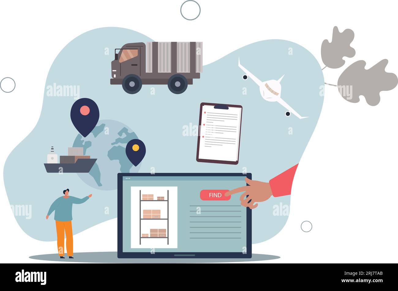 Inventory management with modern warehouse software.Digital app for ... Inventory management with modern warehouse software.Digital app for ...