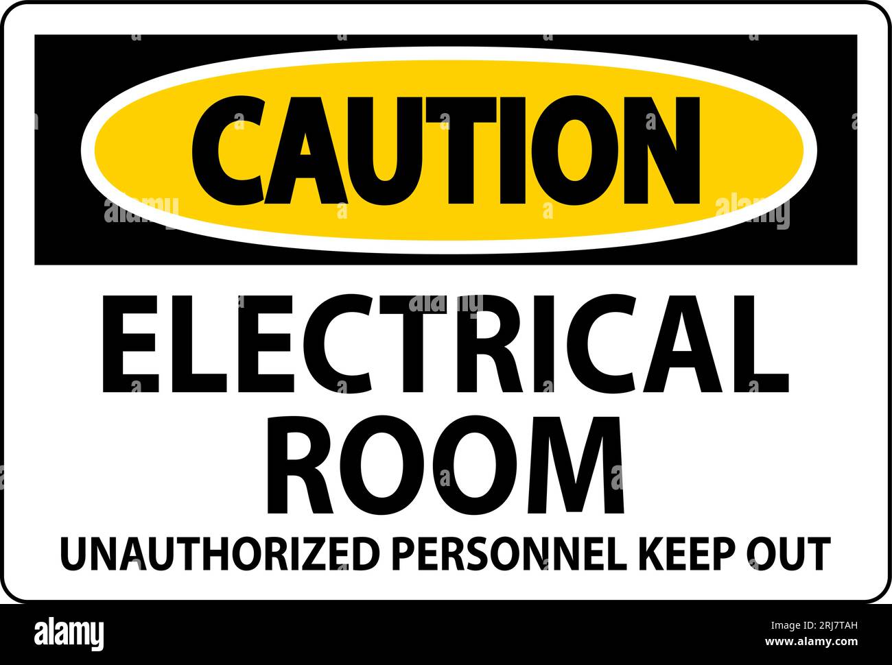 Caution Sign Electrical Room - Unauthorized Personnel Keep Out Stock ...