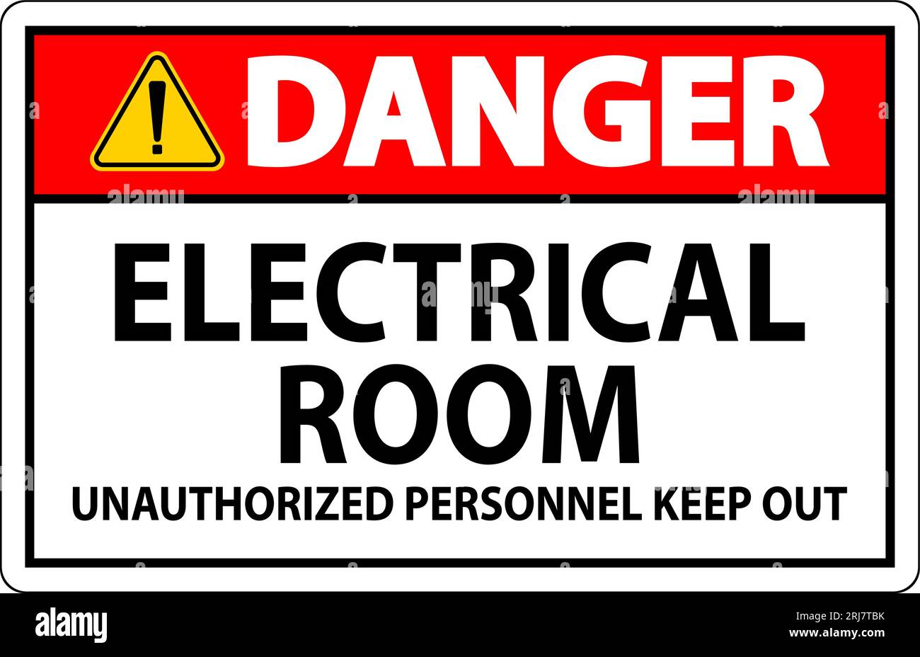 Danger Sign Electrical Room - Unauthorized Personnel Keep Out Stock ...