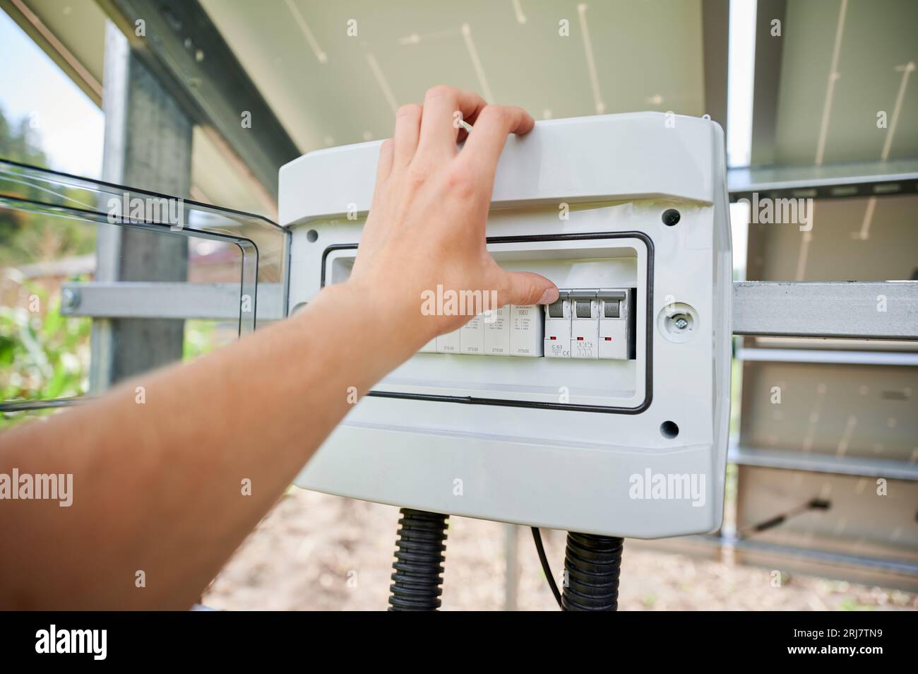 Solar station protection settings. Worker's point of view of preparing ...