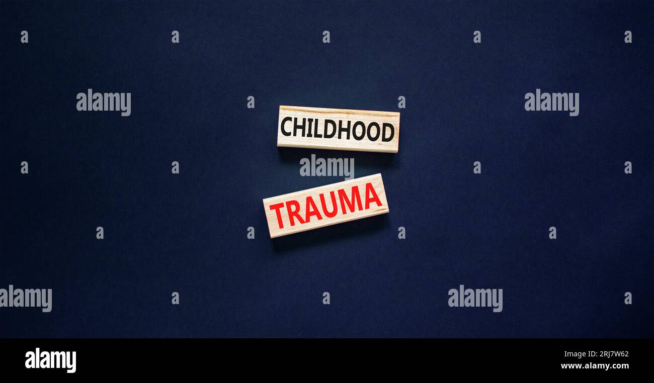 Childhood trauma symbol. Concept words Childhood trauma on beautiful ...