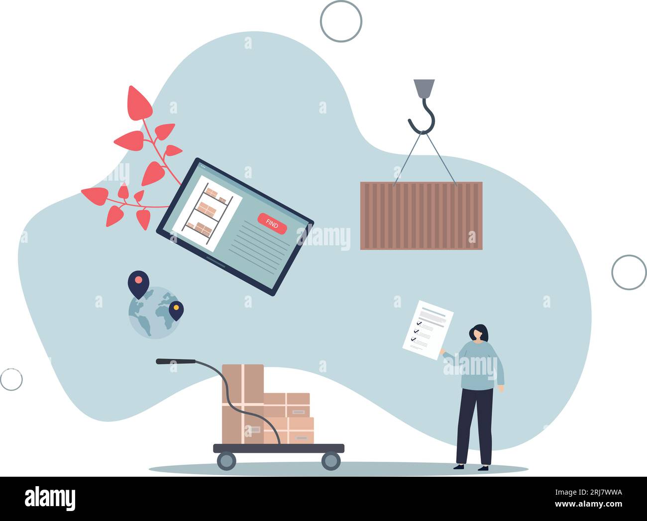 Inventory management with modern warehouse software.Digital app for ... Inventory management with modern warehouse software.Digital app for ...
