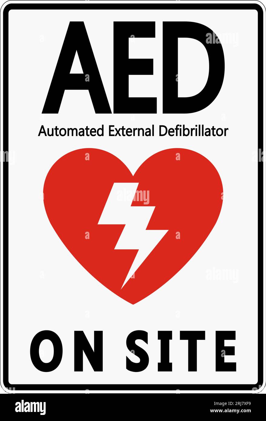 Face Adhesive AED Sign Symbol,label icon on white background Stock ...