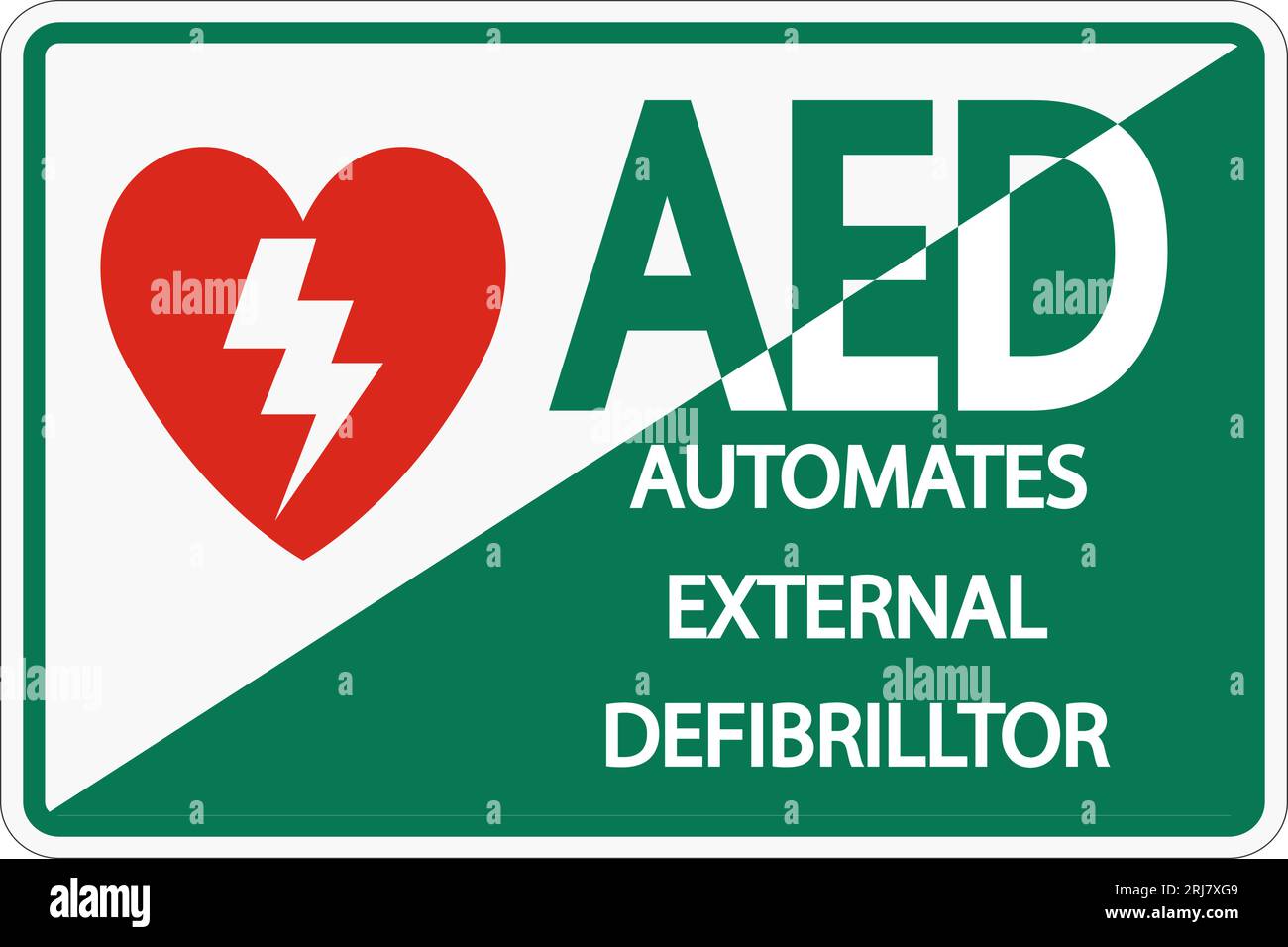 Face Adhesive AED Sign Symbol,label icon on white background Stock ...