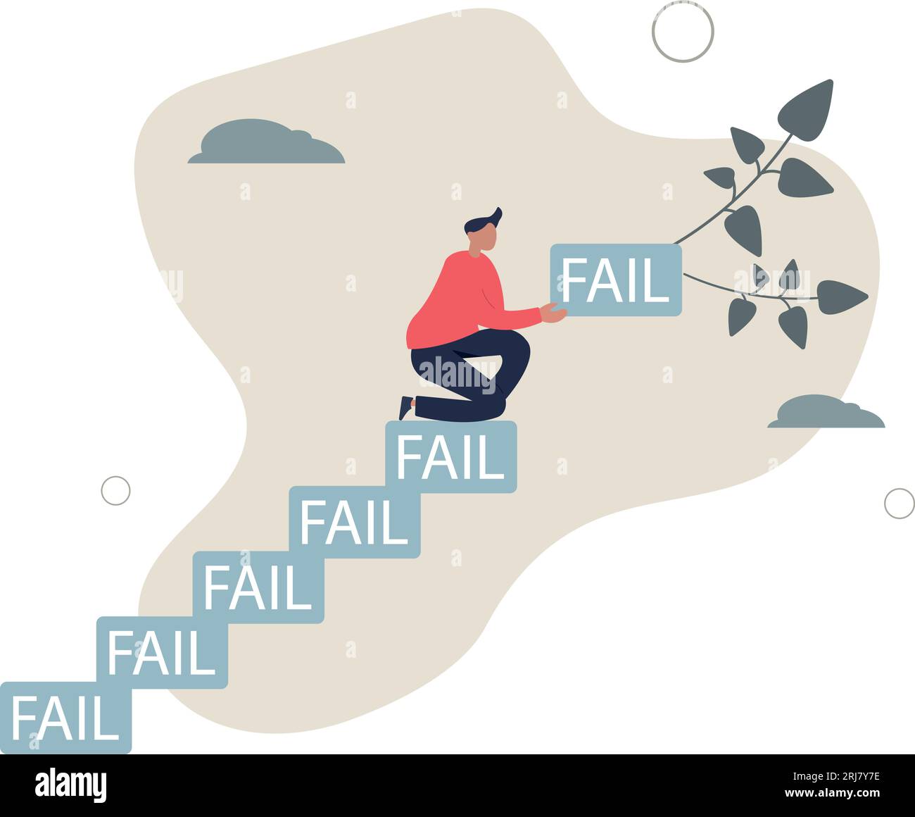 Improve from failure build up stair to success, challenge and ambition ...