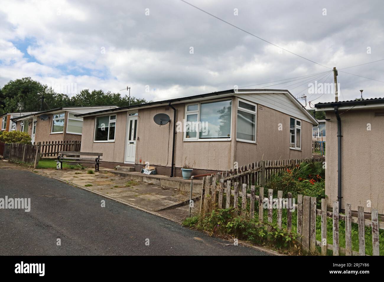 Post World War 2 prefabs, Mytholmroyd Stock Photo - Alamy