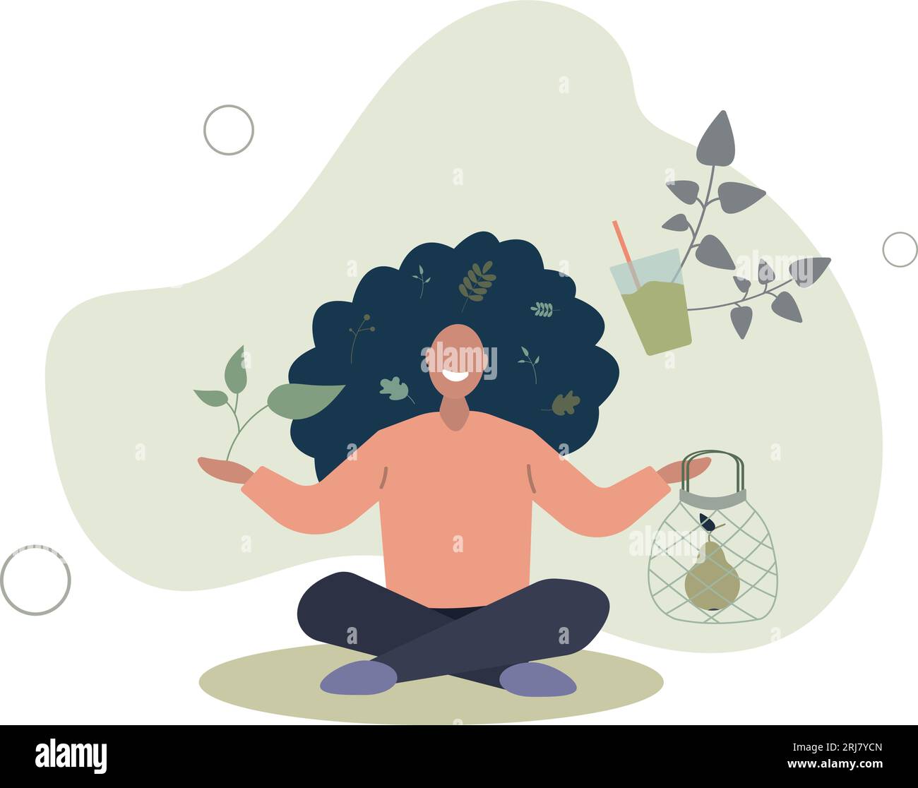 Eco friendly food habits Stock Vector Images - Alamy