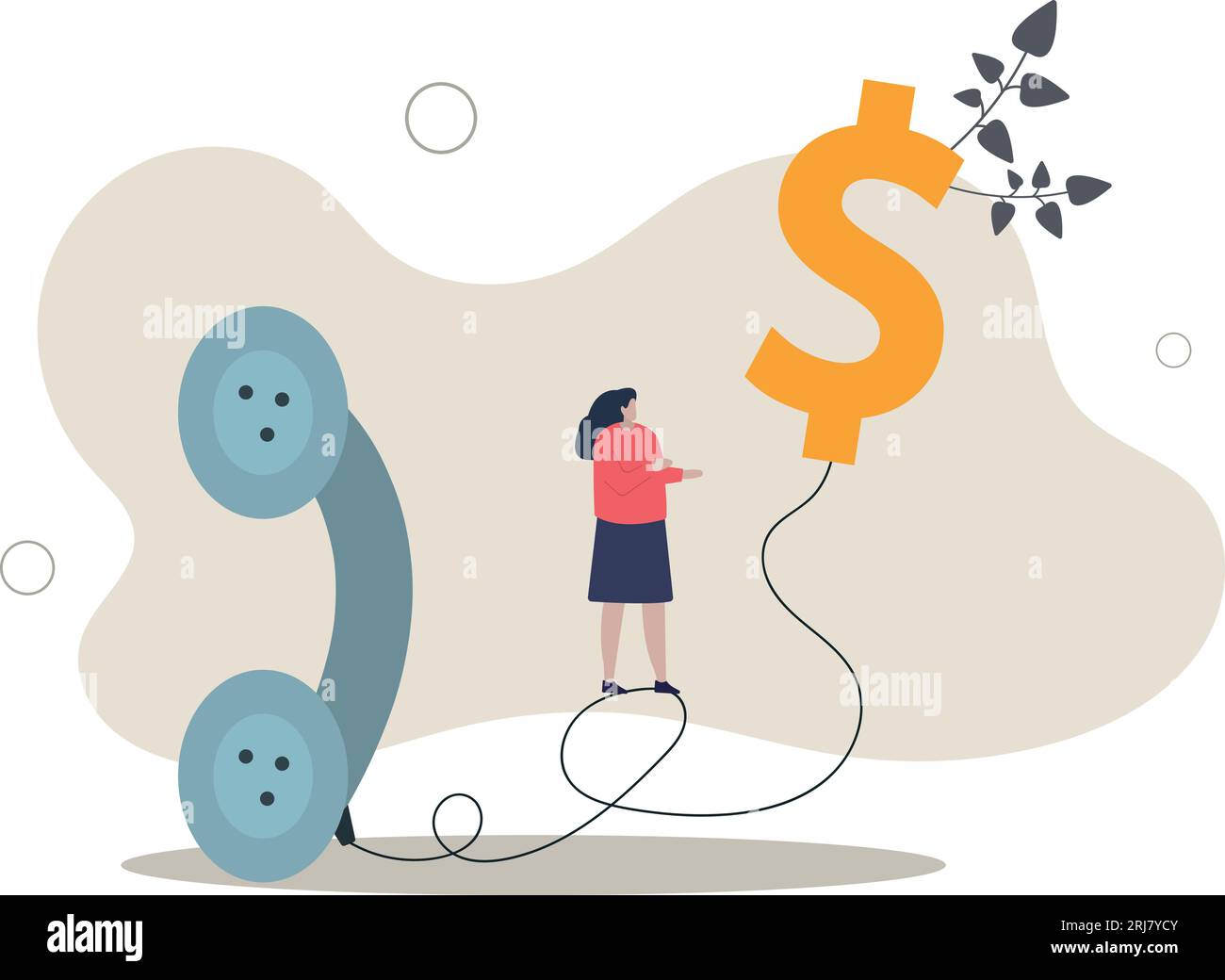 Telesales cartoon hi-res stock photography and images - Alamy
